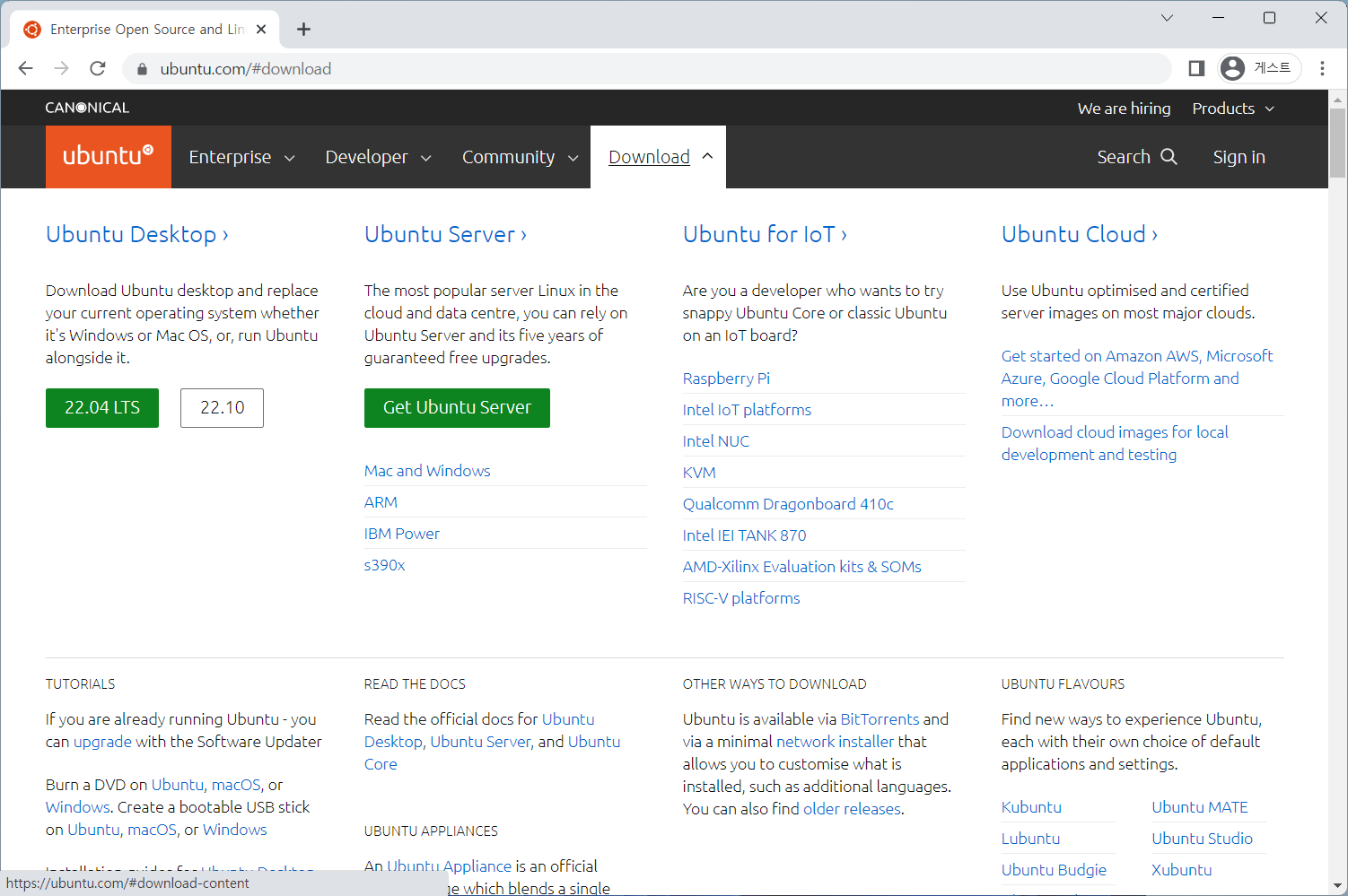 Ubuntu 다운로드 및 Ubuntu 설정virtualbox Thinknote